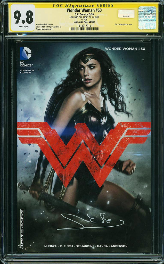 Wonder Woman #50 Convention Photo Edition CGC SS 9.8 Signed by Gal Gad ...